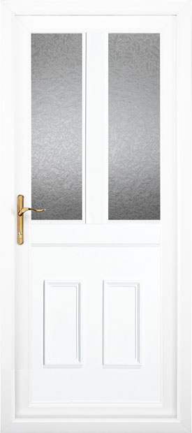 Clinton Half Panel Dual Glazed UPVC Back Door