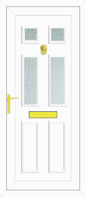 Wilson Four Glazed UPVC Front Door