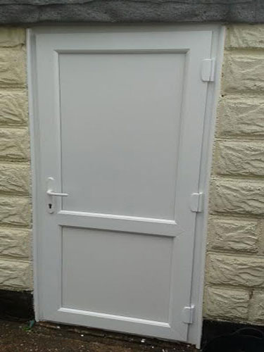 Clinton Half Panel UPVC Back Door